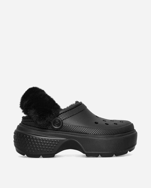 Crocs™ S Stomp Lined Clogs in Black for Men | Lyst