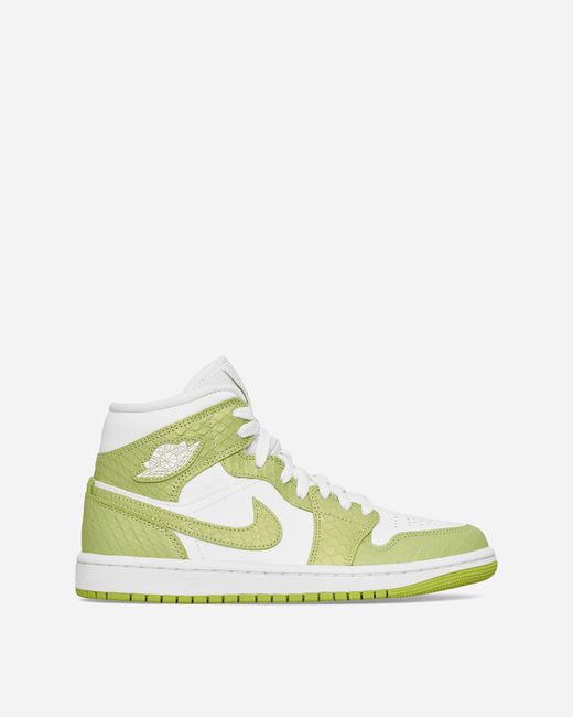 Nike Wmns Air Jordan 1 Mid Se Sneakers Green Python | Lyst Nike Wmns Air Jordan 1 Mid Se Sneakers Green Python | Lyst