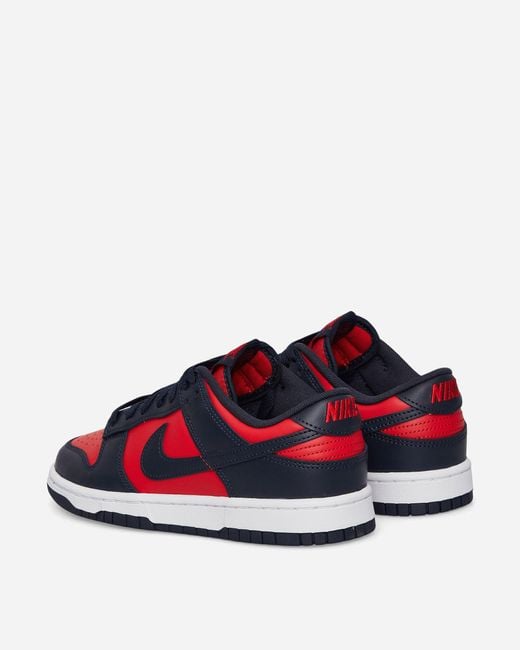 Nike Dunk Low Retro Sneakers University Obsidian in Red for Men | Lyst