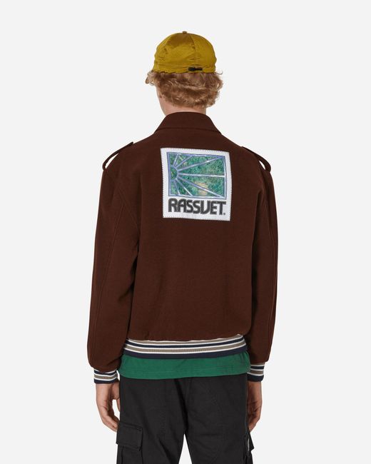 Rassvet (PACCBET) Painting Harrington Jacket in Brown for Men | Lyst
