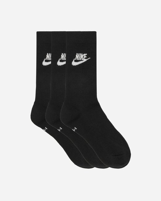 Nike Everyday Essential 3-Pack Crew Socks in Black for Men | Lyst