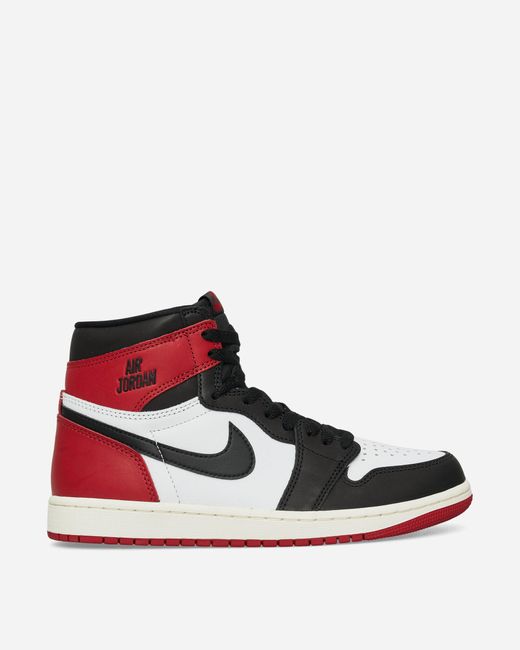 Nike Air Jordan 1 High Og Sneakers Black Toe in Red for Men | Lyst UK