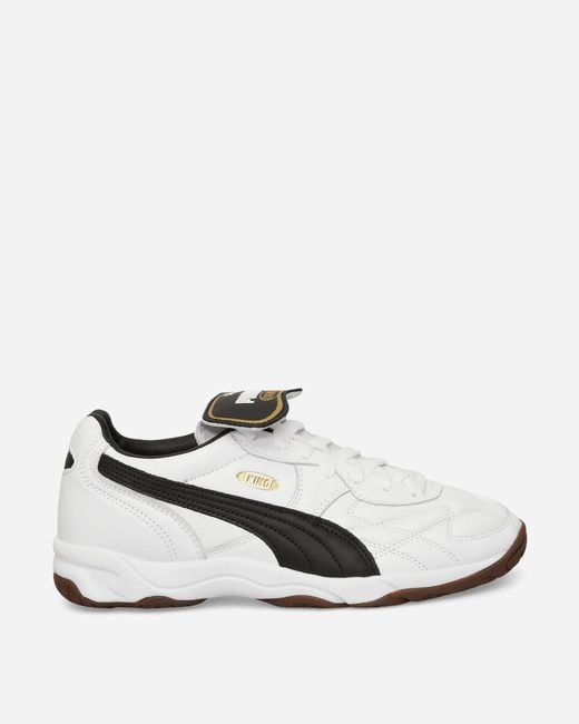 PUMA King Indoor Sneakers / Black in White for Men | Lyst UK