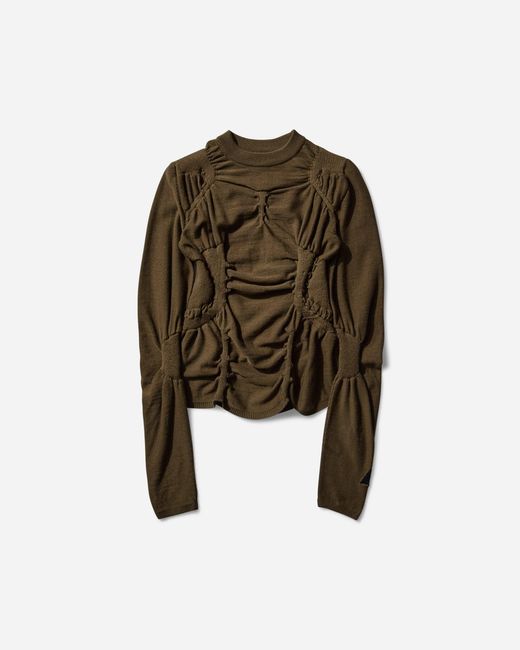 Roa Women S Pinched Wool Knit Top Olive in Green | Lyst UK