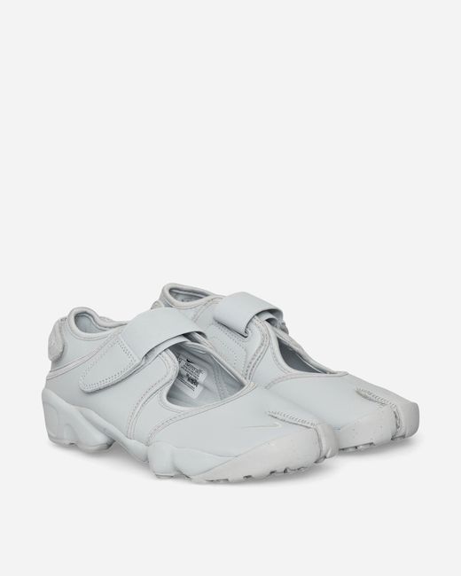 Nike S Air Rift Leather Sandals Pure Platinum in White | Lyst