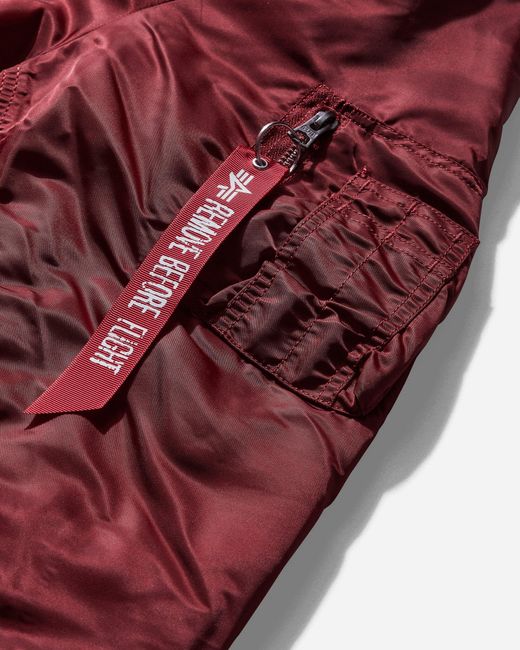 Alpha Industries Alpha Industries MA-1 Reversible Bomber Jacket in Red ...