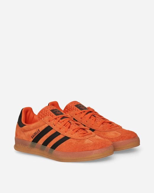 adidas adidas Gazelle Indoor Suede Sneakers in Orange for Men | Lyst