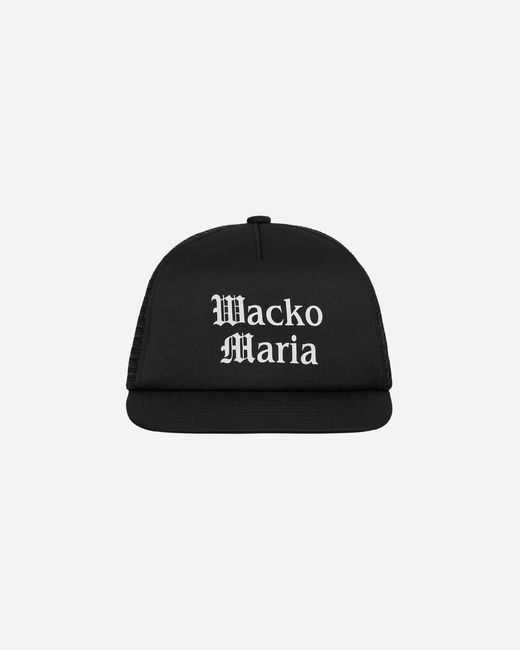 Wacko Maria Logo Trucker Cap in Black for Men | Lyst