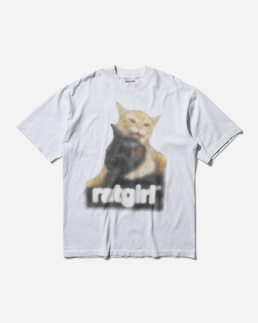 Stray Rats S Cat T-Shirt in White for Men | Lyst