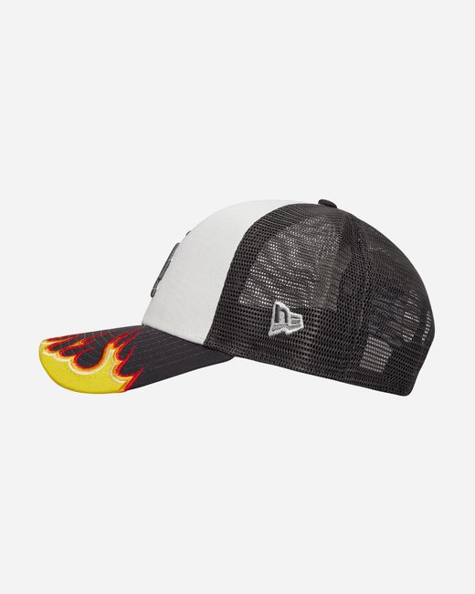 KTZ La Dodgers Mlb Flame 9forty E-frame Trucker Cap Dark in Grey for Men | Lyst UK