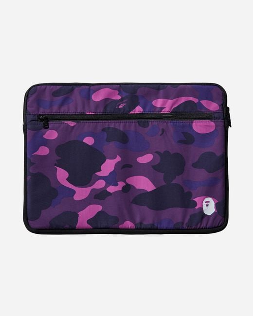 A Bathing Ape Color Camo Laptop Case in Purple for Men | Lyst