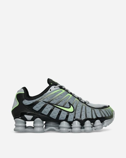 Nike Shox Tl Sneakers Wolf Grey / Lime Blast in Green for Men | Lyst