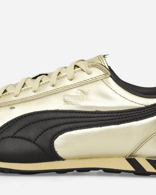 PUMA Sprint Sneakers Gold / Black in Metallic for Men | Lyst UK
