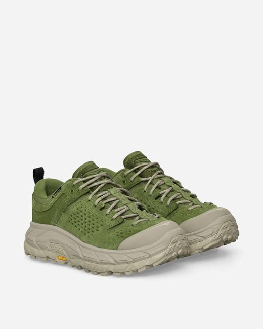 Hoka One One Tor Ultra Low Gore-Tex Sneakers Forest Floor in Green for ...
