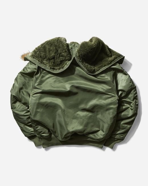 Alpha Industries N-2B Heritage Winter Jacket Sage in Green for Men ...