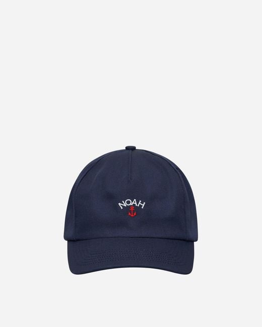 Noah Anchor Logo 5-panel Cap Navy in Blue for Men | Lyst UK