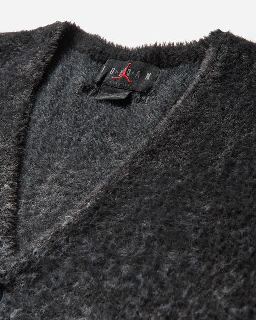 Nike Men S Air Jordan Cardigan Dark Smoke in Black for Men | Lyst