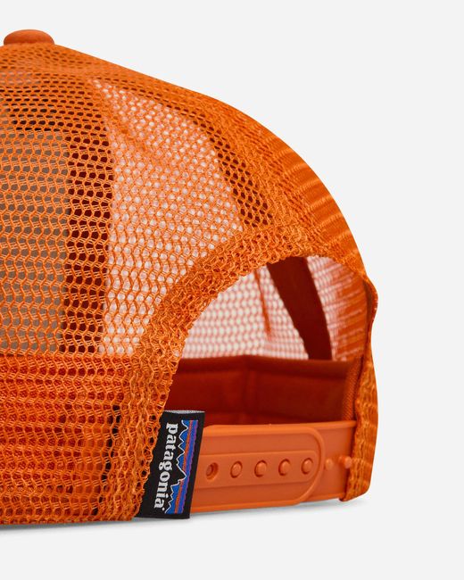 Patagonia P-6 Logo Trucker Hat Redtail Rust in Blue for Men | Lyst