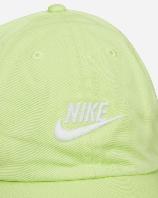 Nike Club Unstructured Futura Wash Cap Light Lemon Twist in Green for ...