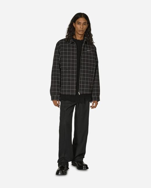 Undercover Grid Jacket in Black for Men | Lyst