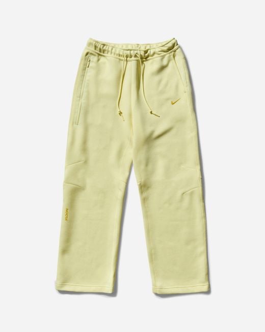 Nike S Nocta Tech Fleece Sweatpants Citron Tint in Yellow for Men | Lyst