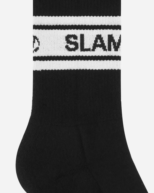 SLAM JAM 3-Pack Logo Jacquard Socks in Black for Men | Lyst UK