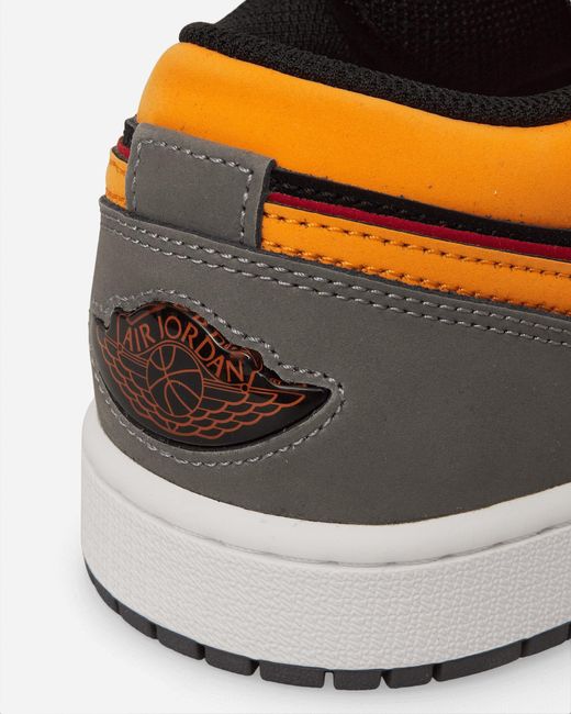 Nike Air Jordan 1 Low Se Sneakers Black / Light Graphite / Vivid Orange ...