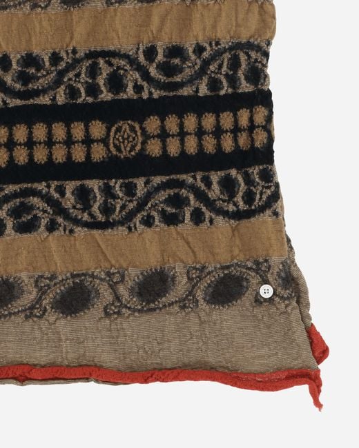Kapital Fulling Wool Scarf (coptic Skull) in Brown for Men | Lyst