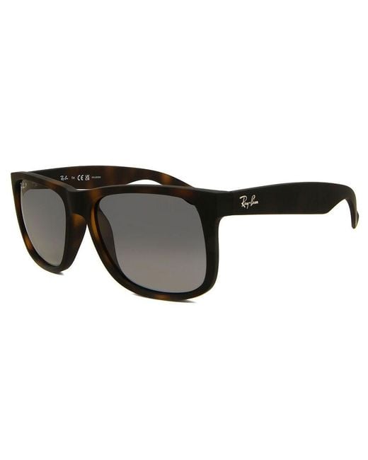 Ray-Ban Ray-Ban Rb4165 Justin Polarized 865/8S in Black for Men | Lyst UK
