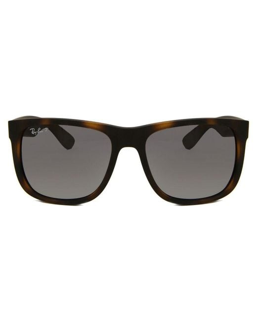 Ray-Ban Ray-Ban Rb4165 Justin Polarized 865/8S in Black for Men | Lyst UK