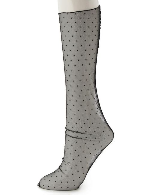 SNIDEL Sheer Socks in White | Lyst