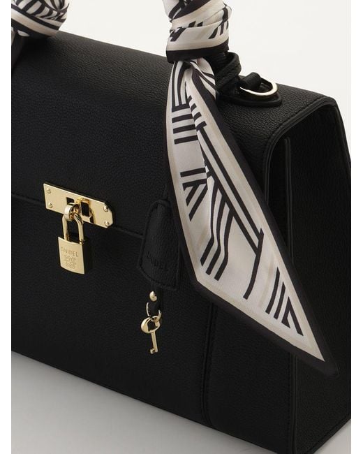 SNIDEL Convertible Shoulder Bag With Scarf Wrap Handle in Natural | Lyst