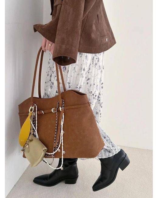 SNIDEL Soft Belt Shoulder Square Bag in Black | Lyst