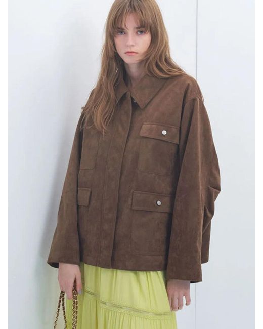 SNIDEL Relaxed Fit Oversized Utility Jacket in Black | Lyst