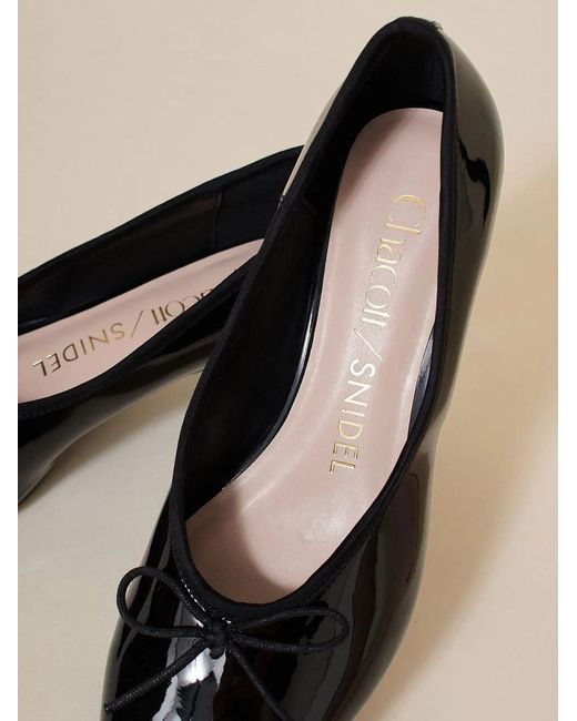 SNIDEL Chacott Collaboration Shoes Square Toe Low Heel Pumps in Black ...