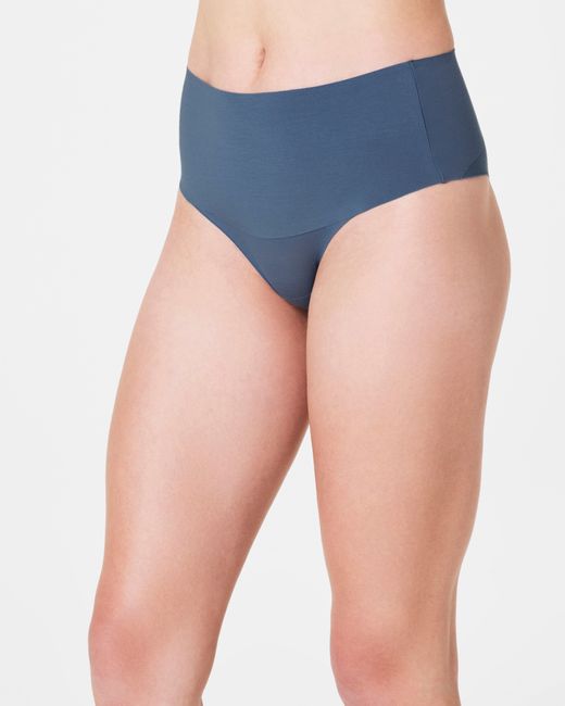 Spanx Supersmoothtm Undie-tectable® Modal Tanga in Blue | Lyst