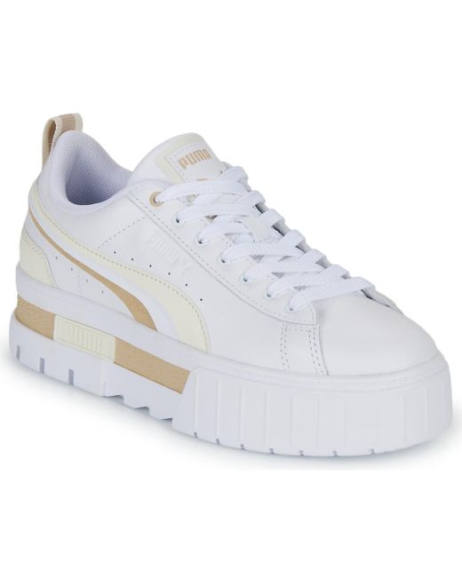 PUMA Lage Sneakers Mayze Fs Interest Wns in het Wit | Lyst NL