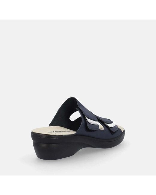 Mules CIABATTE Valleverde en coloris Bleu | Lyst
