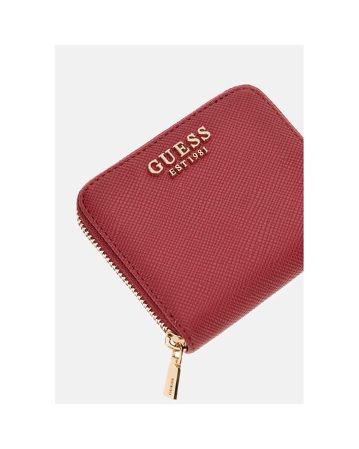 Portefeuille Guess en coloris Rouge | Lyst