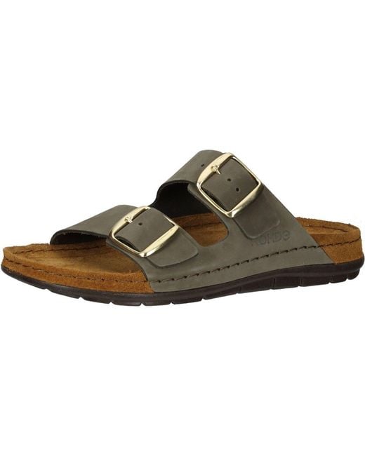 Sabots Mules Rohde en coloris Marron | Lyst
