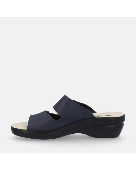 Mules CIABATTE Valleverde en coloris Bleu | Lyst