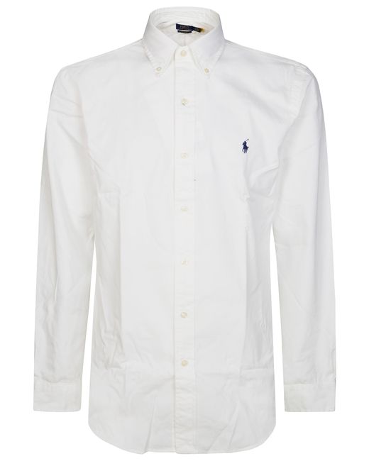 Polo Ralph Lauren Camicia Twill in White for Men | Lyst