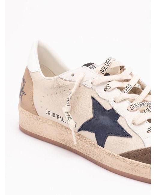 Golden Goose 'Ball Star' Sneakers in White for Men | Lyst UK