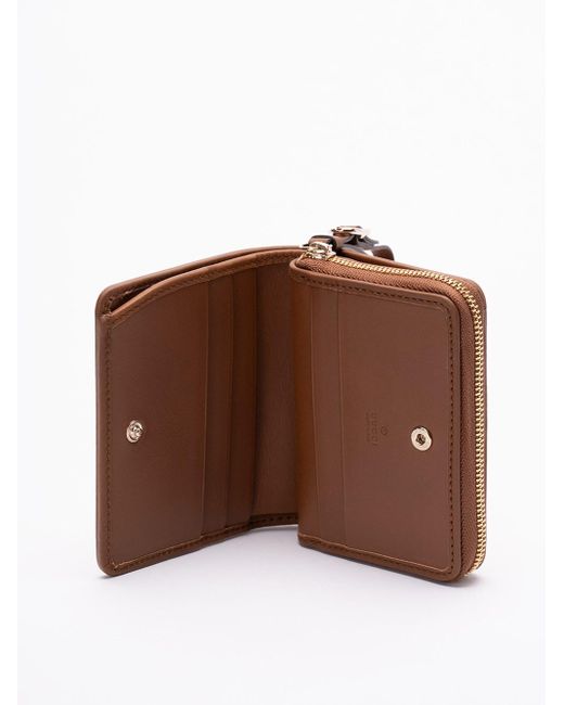 Gucci `Gg Emblem` Zipped Mini Wallet in White | Lyst