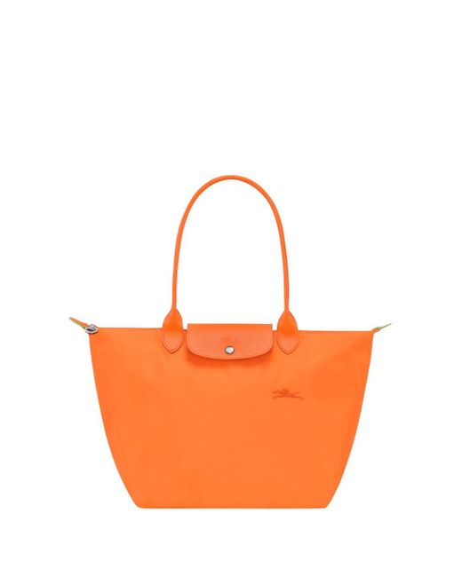 Longchamp `Le Pliage` Large Tote Bag in Orange | Lyst