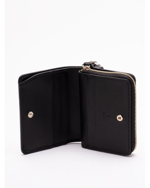 Gucci `Gg Emblem` Zipped Mini Wallet in Gray | Lyst