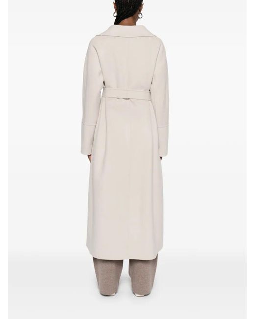 Max Mara 'Maxmara S' 'Elisa' Coat in Natural | Lyst UK
