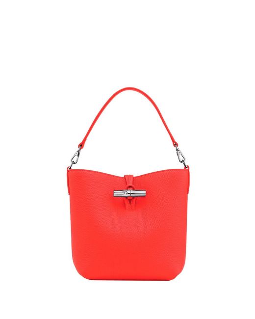 Longchamp 'Le Roseau' Small Clutch in Red | Lyst UK