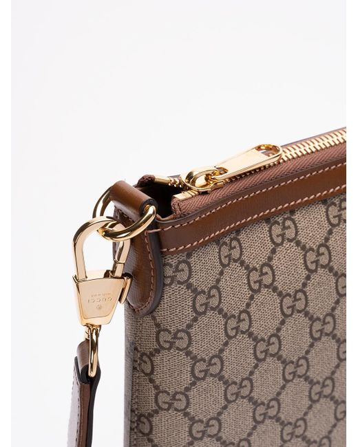 Gucci Messenger Bag With `Interlocking G` in Brown for Men | Lyst