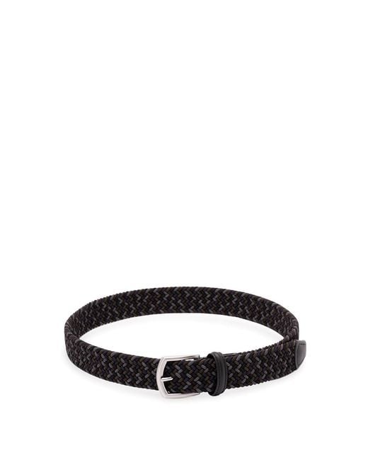 Anderson's Elastic Woven Belt in Black for Men | Lyst UK